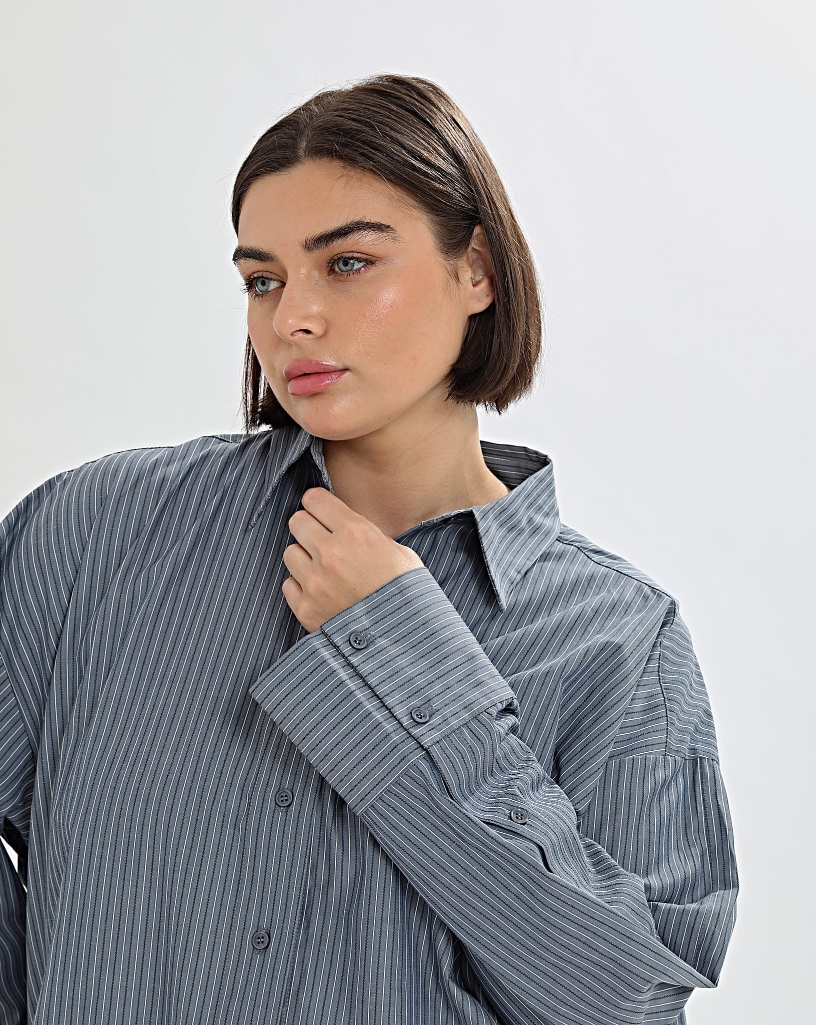 Rowan Shirt Steel Stripe – One Mile The Label